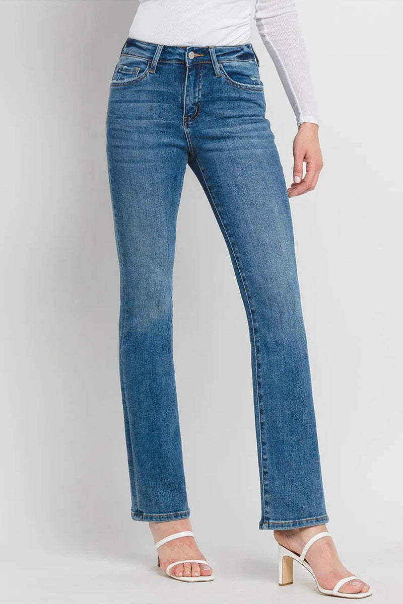 VERVET by Flying Monkey - Skylar - High Rise Boot Cut Jeans in Shining ...