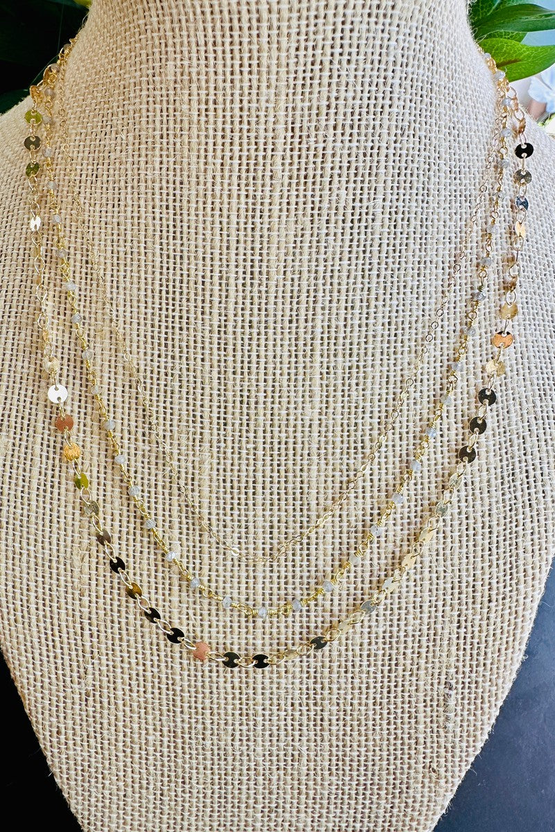 Marit Rae Jewelry - Triple Layer Labradorite Necklace – Blue Ox Boutique