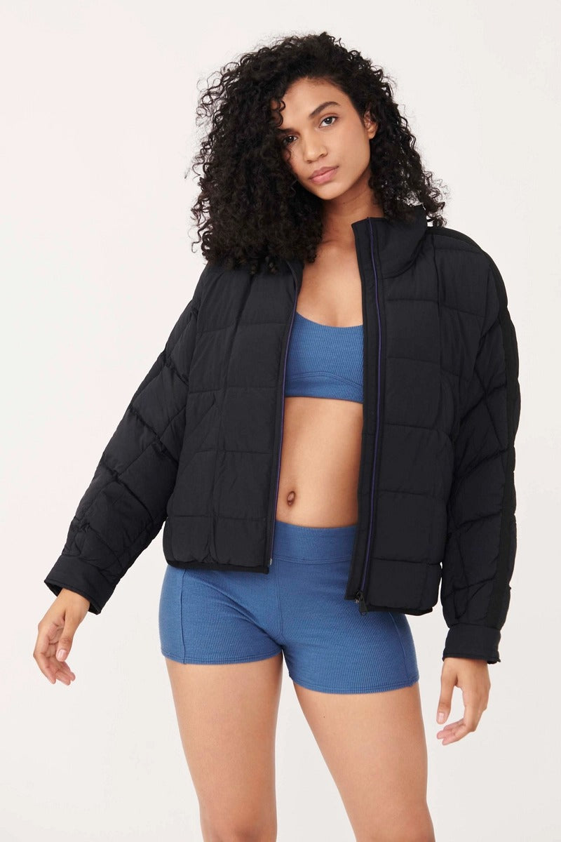 Free People - Pippa Packable Puffer Jacket in Black – Blue Ox Boutique